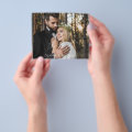 Elegant Script Photo Wedding Thank You Card Flyer | Zazzle