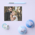 Elegant Script Photo Wedding Thank You Card Flyer | Zazzle