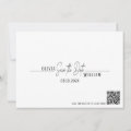 Elegant Script QR Code Save The Date | Zazzle