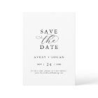 Elegant Script Save the Date Announcement Card | Zazzle