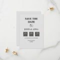 Elegant Script Save the Date Announcement Card | Zazzle