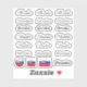 Elegant script Slovakia & Slovakia Flag /name Set Sticker | Zazzle