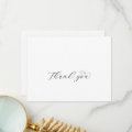 Elegant Script Thank You Card | Zazzle