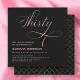 Elegant Script Thirty Rose Gold 30th Birthday Invitation | Zazzle