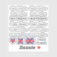 Elegant script United Kingdom /British Flag name Sticker | Zazzle