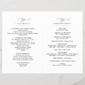 Elegant Script Wedding Ceremony BiFold Program | Zazzle