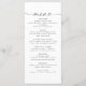 Elegant Script Wedding Reception Dinner Menu | Zazzle
