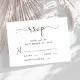 Elegant Script Wedding RSVP Card | Zazzle