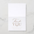 Elegant Script Western Horseshoe Wedding Monogram Letterpress Thank You ...