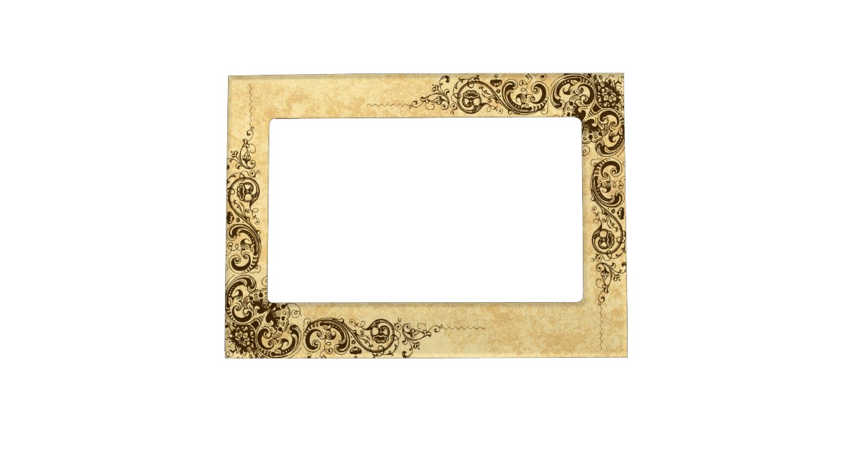 Elegant Scroll Work Magnetic Frame | Zazzle Elegant Scroll Work Magnetic Frame | Zazzle