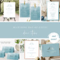 Elegant Sea Glass Watercolor Table Number | Zazzle