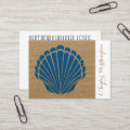 Elegant Sea Shell Business Card | Zazzle