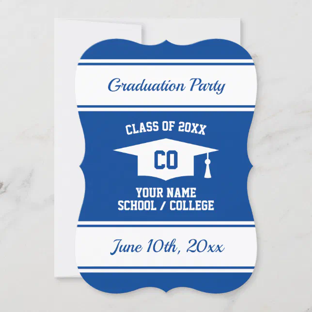 Elegant senior grad High School graduation party Invitation | Zazzle