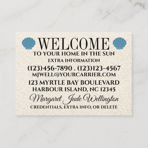 Elegant Shell Business Card - Choose Your Paper | Zazzle