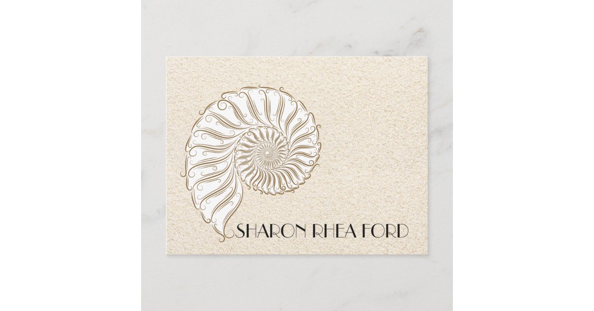 Elegant Shell Postcard | Zazzle