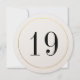 Elegant Shimmer Gold Circle Table Number Card | Zazzle