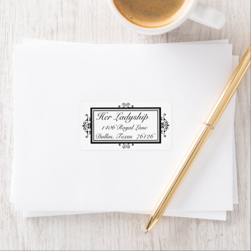 Elegant Shipping Labels | Zazzle