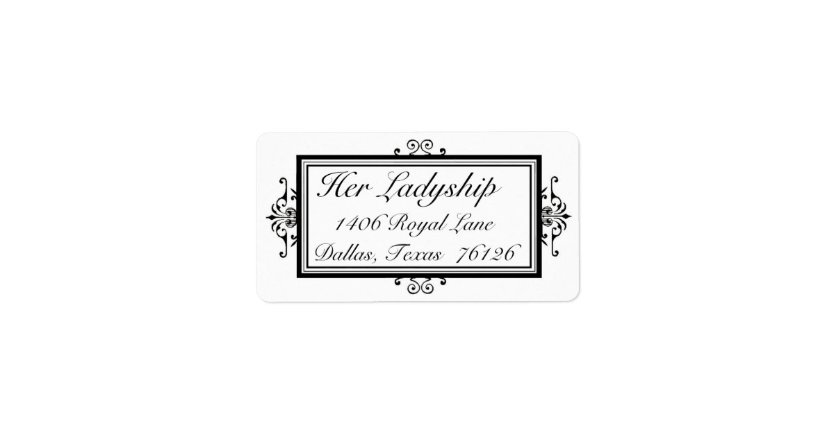 Elegant Shipping Labels | Zazzle