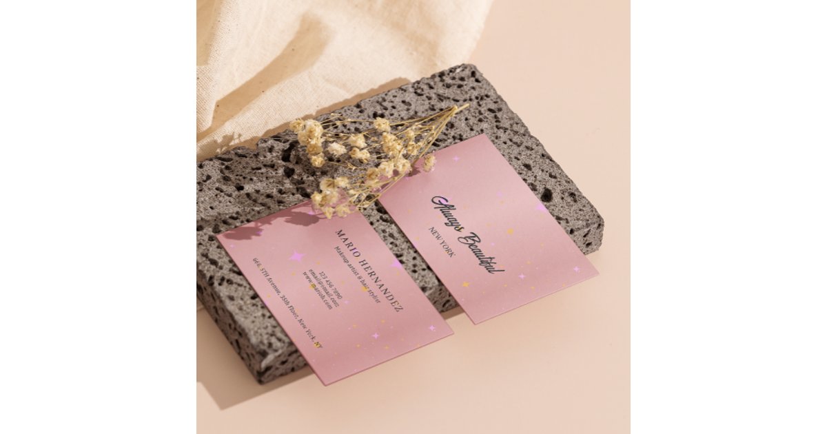 Elegant Signature Script Calligraphy Esthetician Business Card | Zazzle