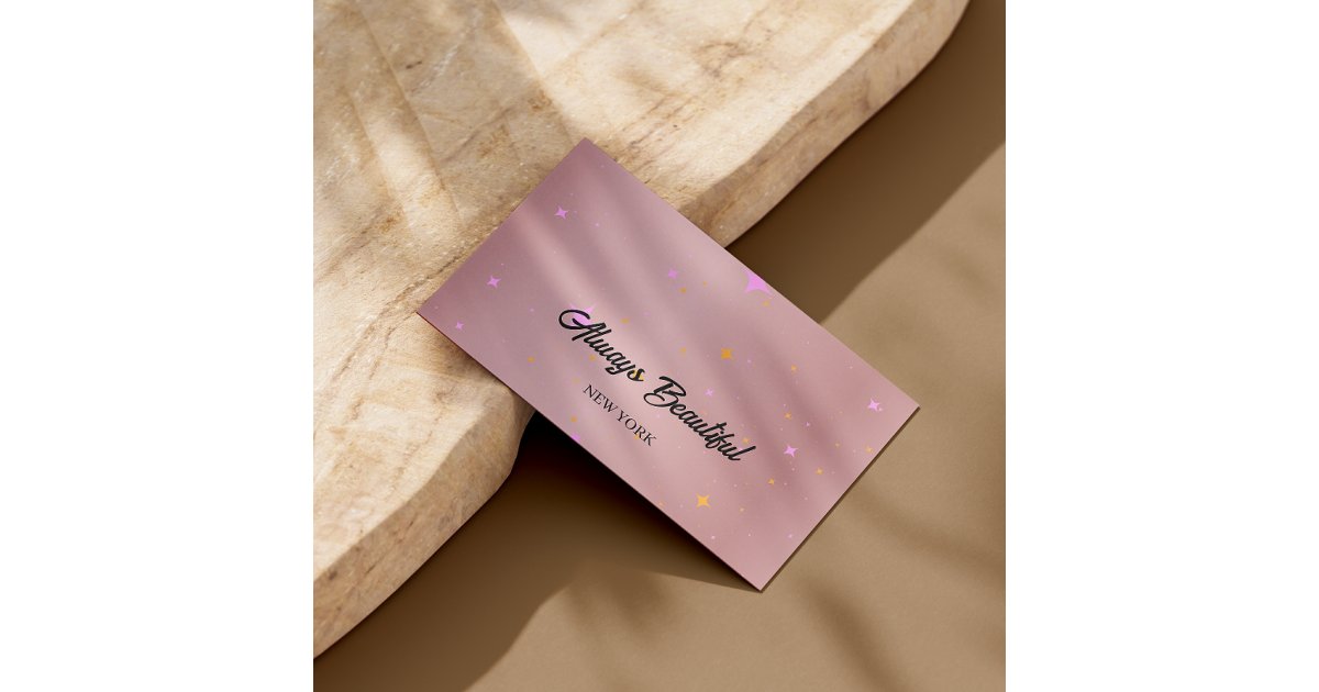 Elegant Signature Script Calligraphy Esthetician Business Card | Zazzle