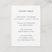 Elegant Signature Script Notary Lawyer Photo Business Card | Zazzle