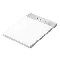 Elegant Silver Bokeh Notepad | Zazzle