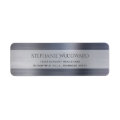 Elegant Silver Brushed Metallic Return Address Label | Zazzle