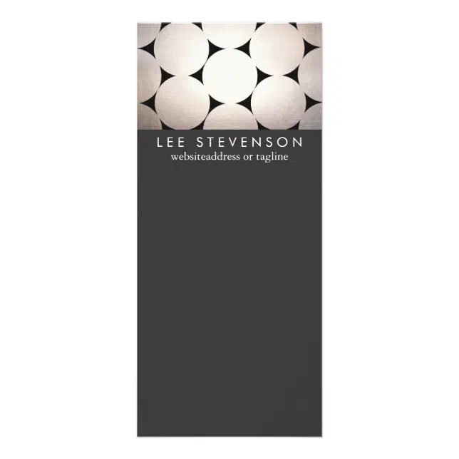 Elegant Silver Circles Stylish Black Event Menu | Zazzle