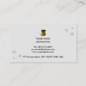 Elegant Silver Dots on Silver Color Business Card | Zazzle