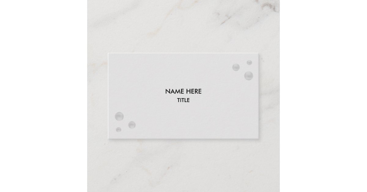 Elegant Silver Dots on Silver Color Business Card | Zazzle