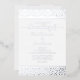 Elegant Silver Foil White Damask Wedding Foil Invitation | Zazzle