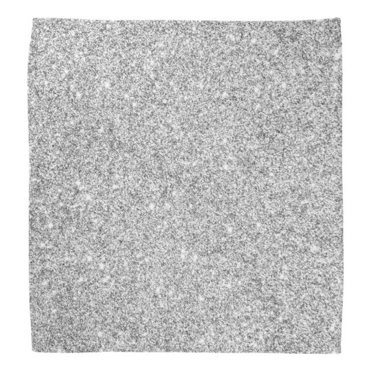 Elegant Silver Glitter Bandana | Zazzle.com