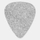 Elegant Silver Glitter Guitar Pick | Zazzle