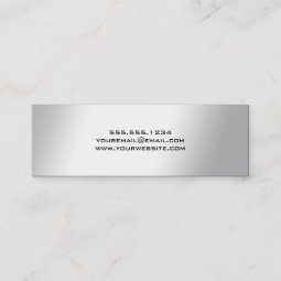Elegant Silver Graduation Diamond Name Card Insert | Zazzle