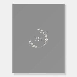 Elegant Silver Gray Wedding Welcome Sign Vintage | Zazzle