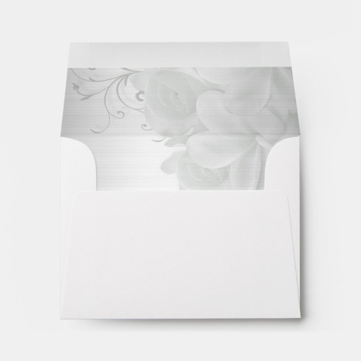 Elegant Silver lined Wedding Envelope | Zazzle.com