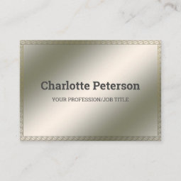 Elegant Silver Metallic Background Business Card | Zazzle