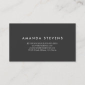 Elegant Silver Metallic Business Cards | Zazzle