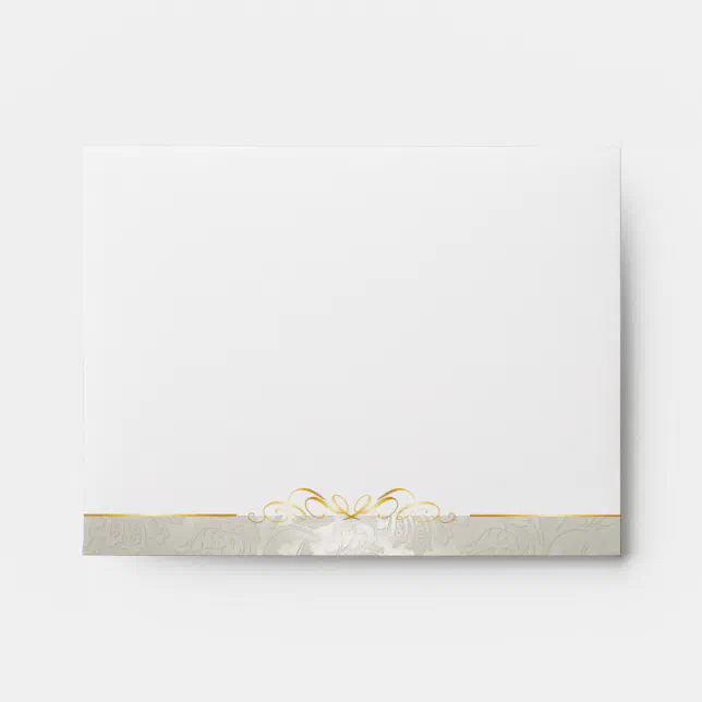 Elegant Silver Pearl Diamond Envelope | Zazzle