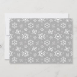 Elegant Silver Snowflake Personalized Note Card | Zazzle