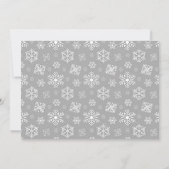 Elegant Silver Snowflake Personalized Note Card | Zazzle