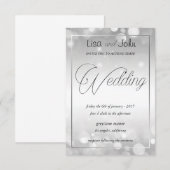 Elegant Silver Wedding Invitation | Zazzle
