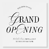 Elegant Simple Business Grand Opening Welcome Sign | Zazzle