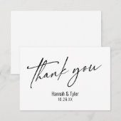 Elegant Simple Contemporary Handwriting Thank You Card | Zazzle