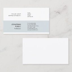 Elegant Simple Design Appointment Reminder Plain | Zazzle