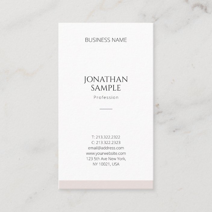 Elegant Simple Design Modern Template Professional Business Card ...