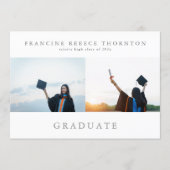 Elegant Simple Graduate High School Graduation Announcement | Zazzle