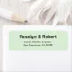 Elegant Simple Green Return Address Labels | Zazzle