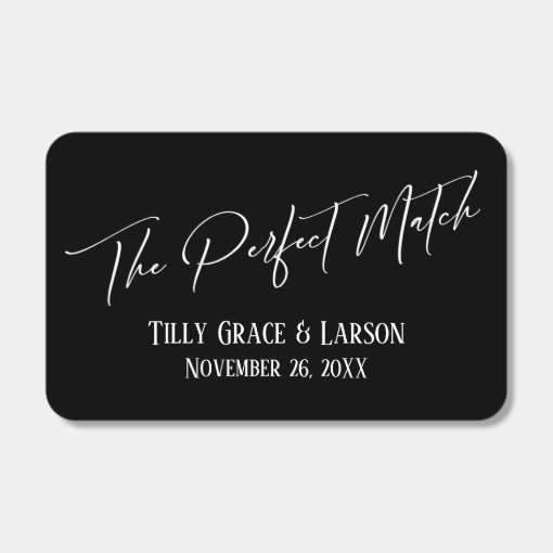 Elegant Simple Handwriting The Perfect Match | Zazzle