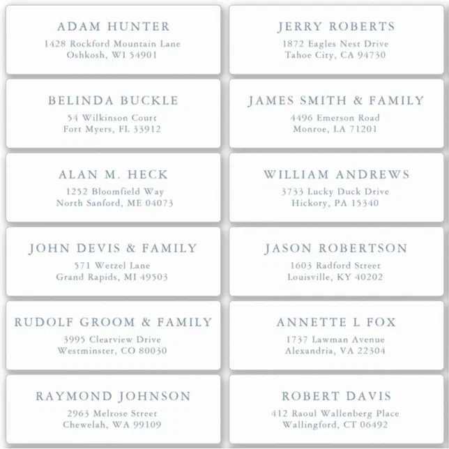 Elegant Simple Minimalist Modern Address Label | Zazzle